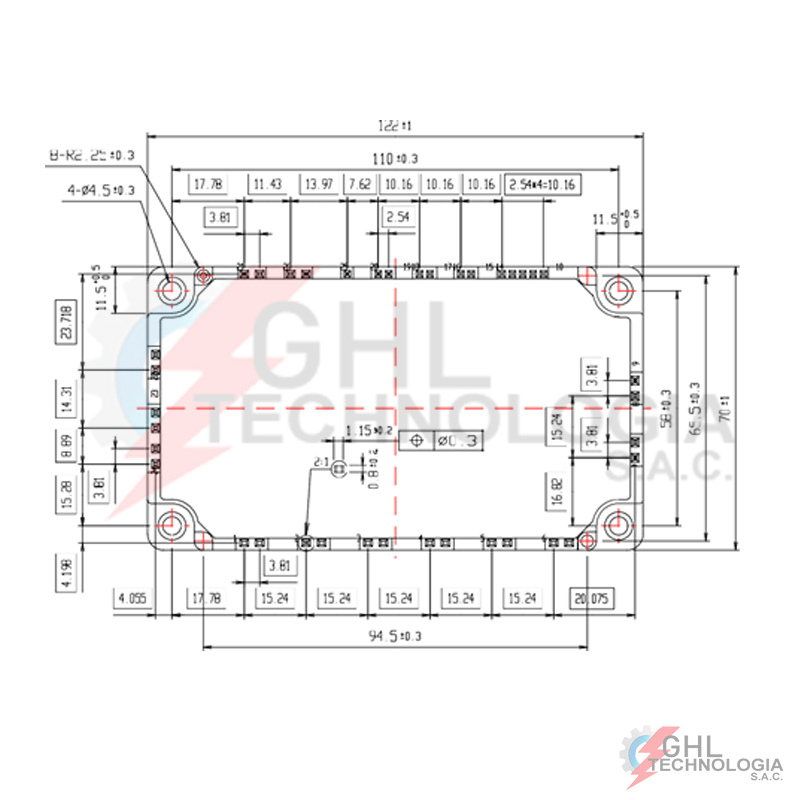 MODULO IGBT 35AMP. 1200V FUJI ELECTRIC 7MBR35SD120 - GHL Technologia