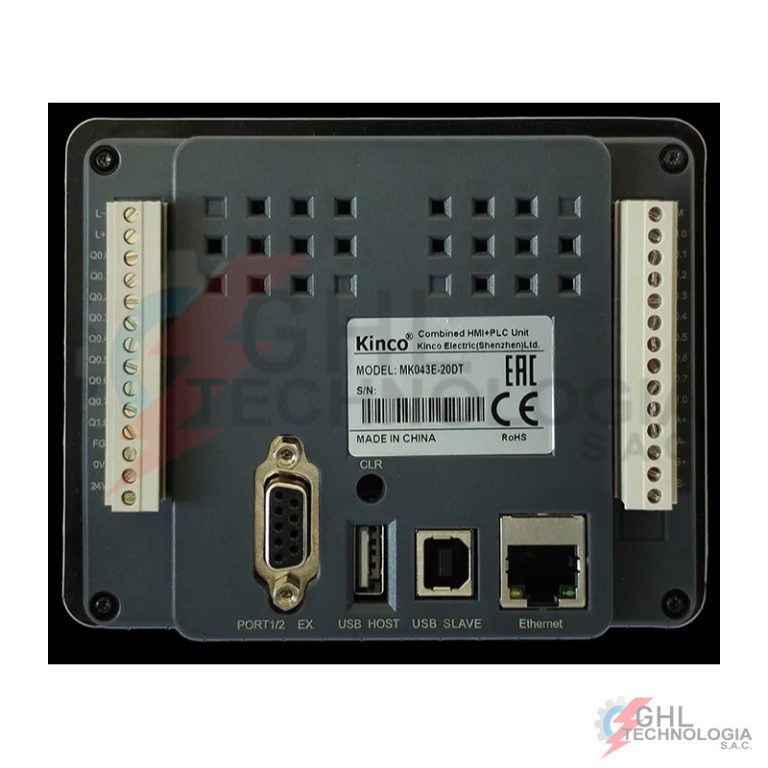 PANTALLA HMI + PLC 4.3" / KINCO / HP043-20DT - MK043E-20DT - GHL Technologia